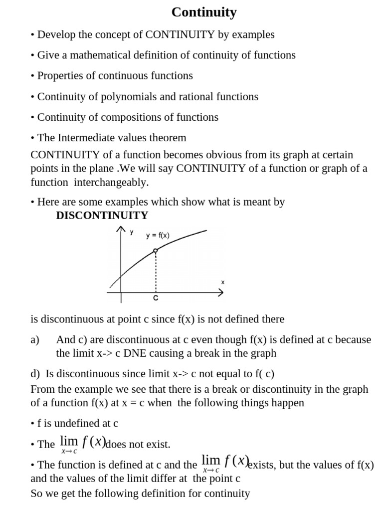 Lecture 12 | PDF | Continuous Function | Function (Mathematics) Lecture 12 | PDF | Continuous Function | Function (Mathematics)