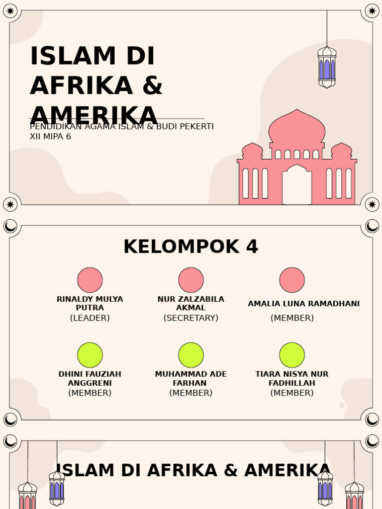 Islam di Afrika dan Amerika: Sejarah dan Perkembangan | PDF | Politik ...