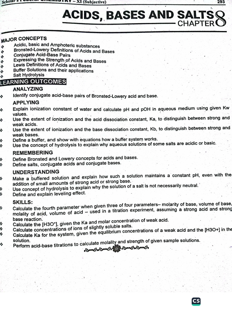 CH 08 Acids Bases and Salts | PDF