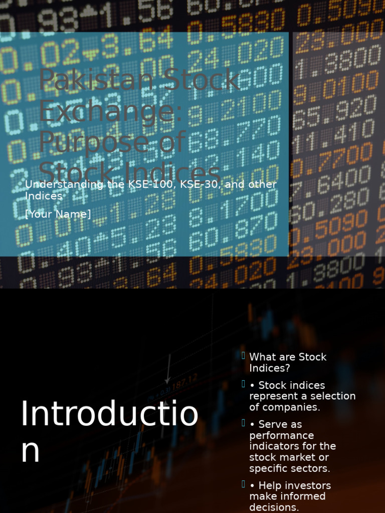 PSX Stock Exchange Presentation | PDF | Market Maker | Securities (Finance)
