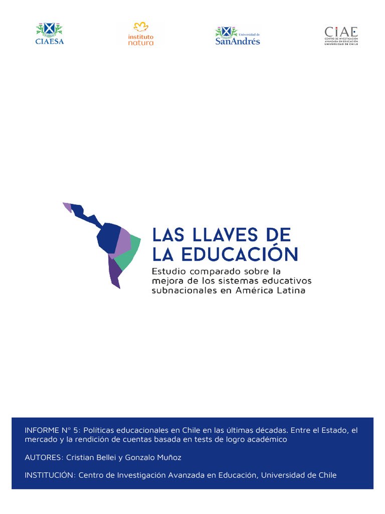 Bellei C. y Mu Oz G. 2020 - Pol Ticas Educacionales en Chile en Las Ltimas D Cadas. Entre El Est ...