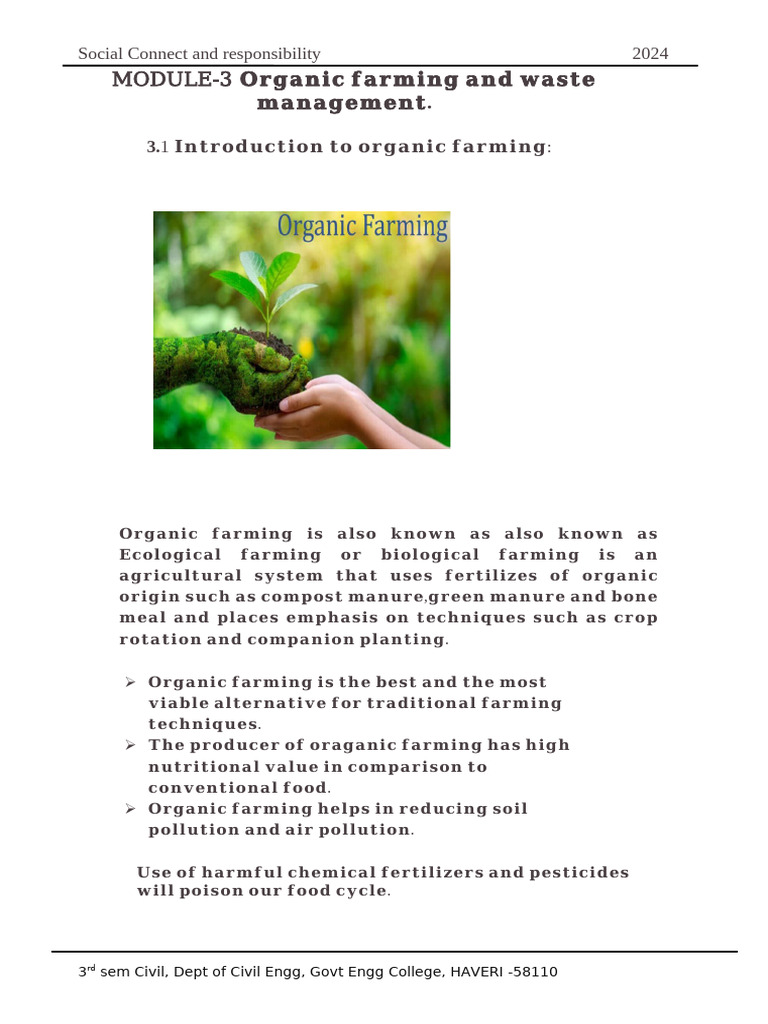 Organic Farming | PDF