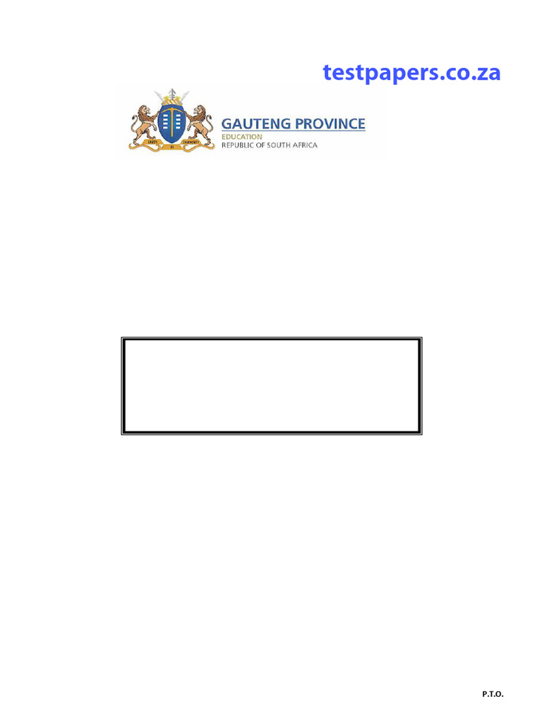 Gr9 ENG P2 (FAL) November 2018 Question Paper | PDF