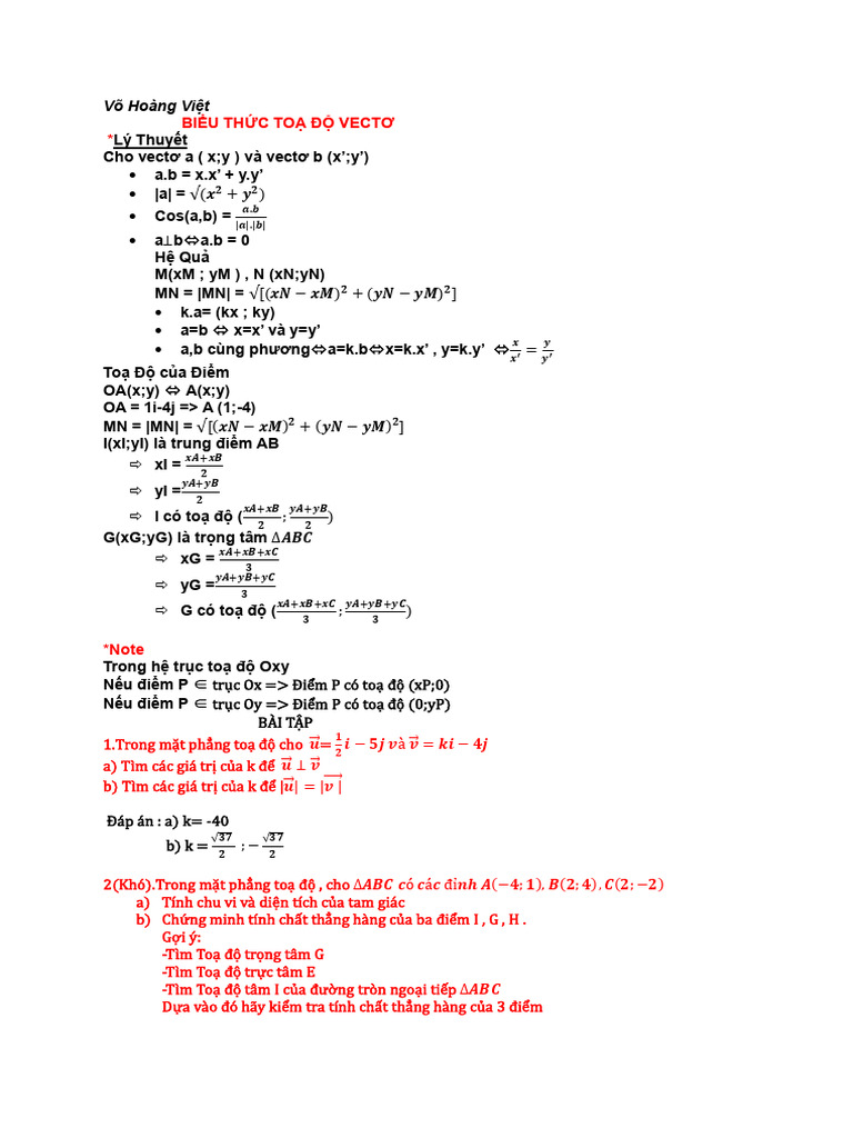 Giáo Án Toán Hình 10 HKII | PDF