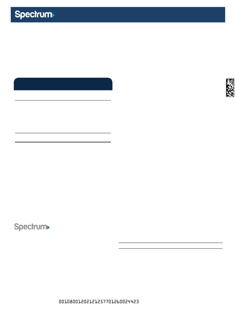 Spectrum Auto Pay Billing Notice | PDF | Fee | Credit Card