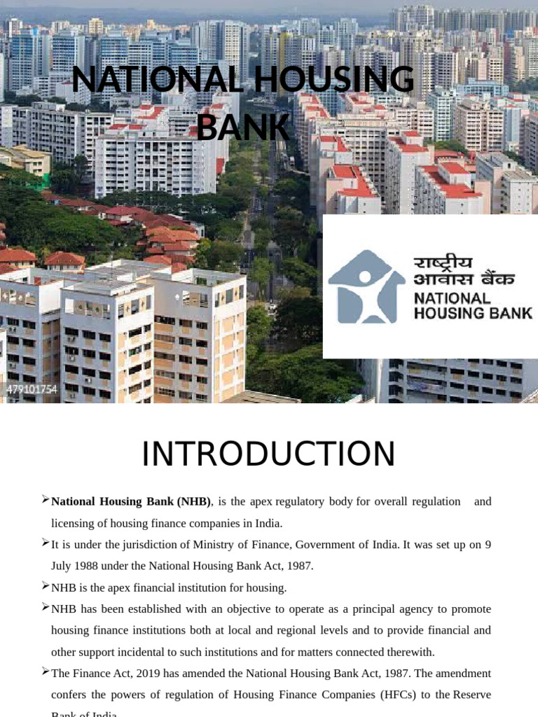 National Housing Bank (NHB) | PDF | Business | Personal Finance