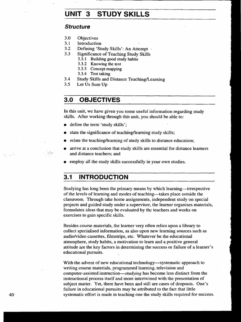 Unit-3 | PDF | Study Skills | Learning