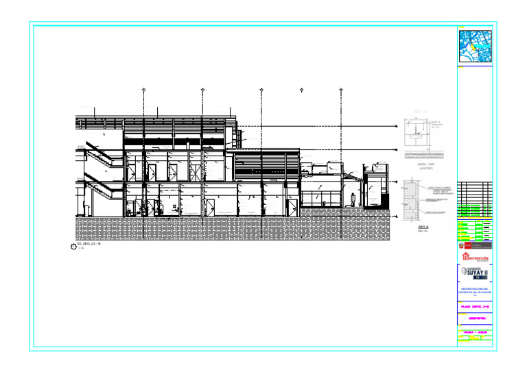 Plano Corte 2-B | PDF | Ingeniería de Edificación | Elementos arquitectónicos