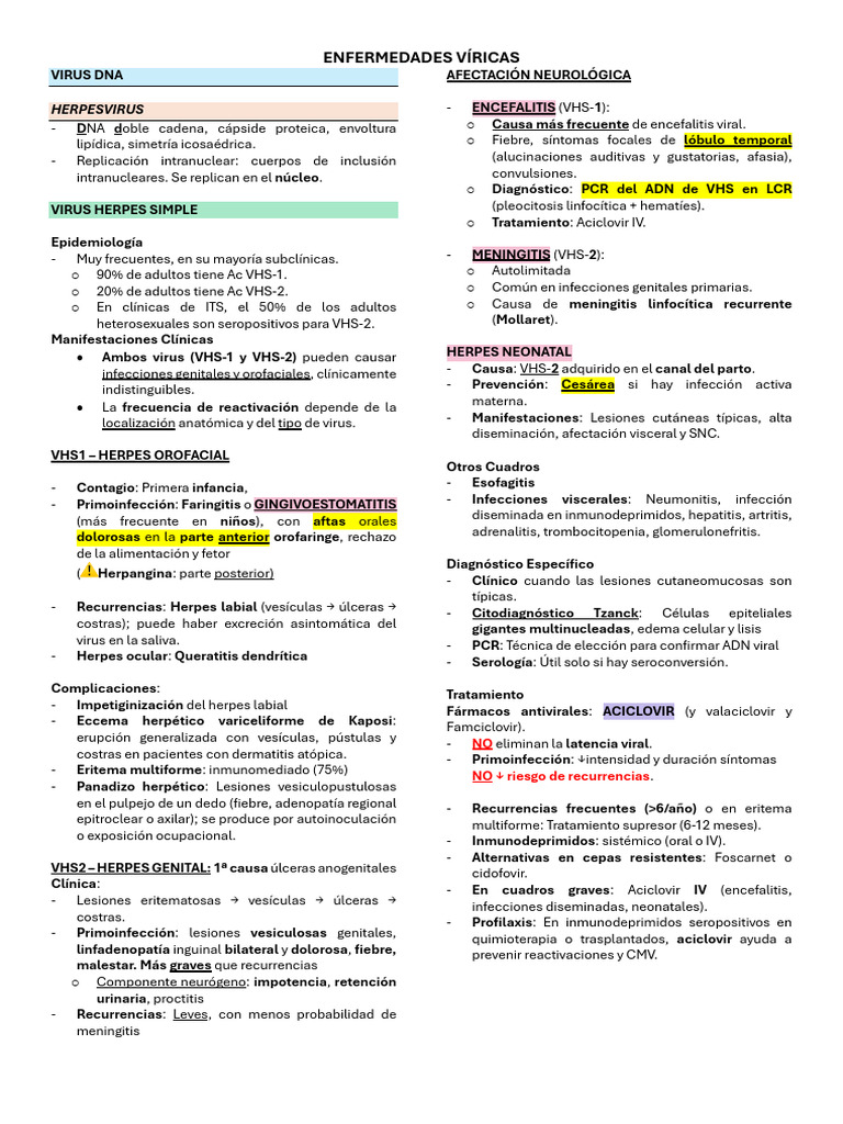 Enfermedades Víricas | PDF | Inmunología | Enfermedades y trastornos