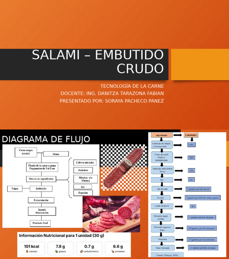 Salami - Embutido Crudo | PDF
