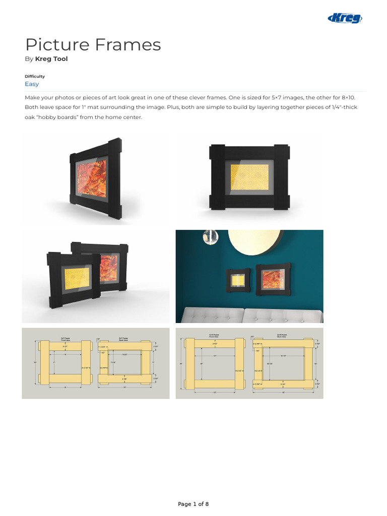 Picture Frames | PDF | Adhesive