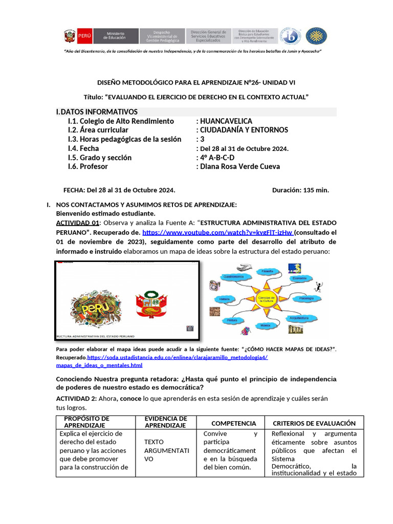 DMpA 26 - UNIDAD VI - CyE 4TO | PDF | Estado (política) | Democracia