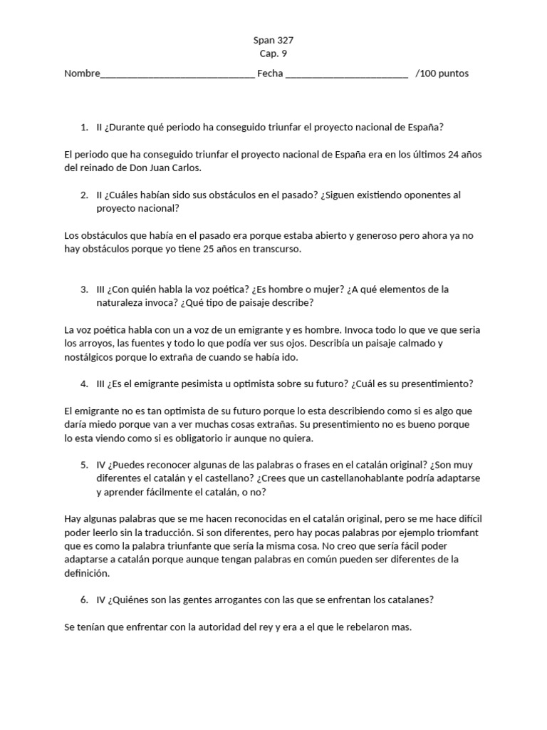 Prueba Cap. 9 | PDF