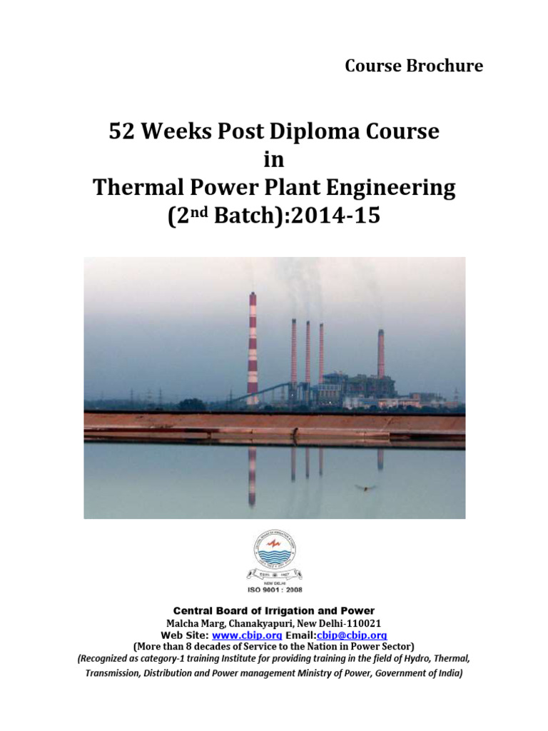 Course Brochure PDC - 2nd Batch | PDF | Power Station | Diploma