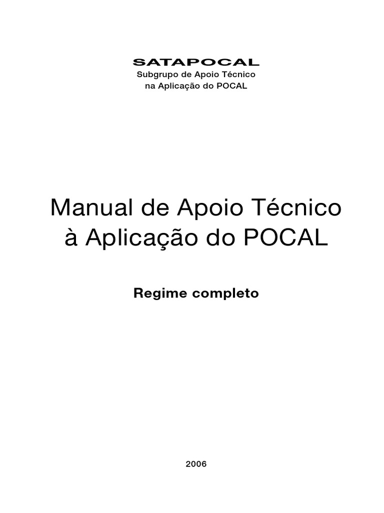 Guia Prático para Aplicação do POCAL | PDF | Contabilidade | Taxa de câmbio