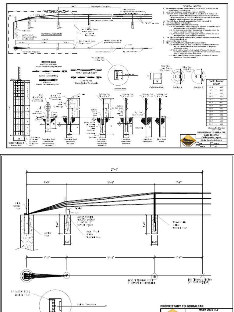 MASH 2016 TL4 Drawings 082621 | PDF