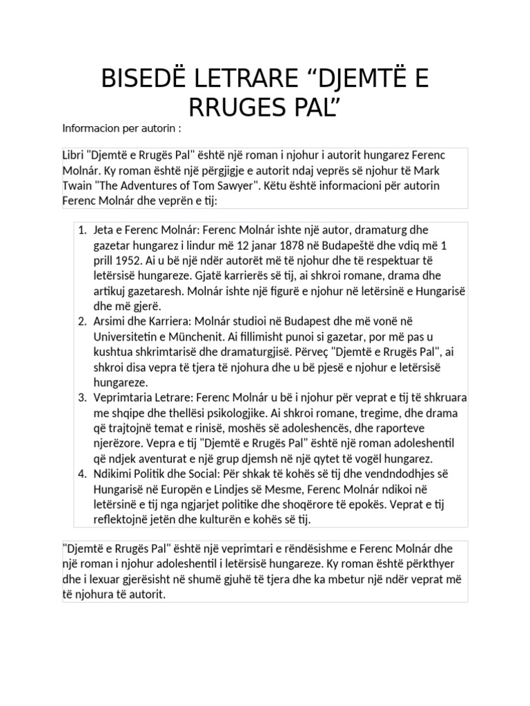 Bisedë Letrare | PDF