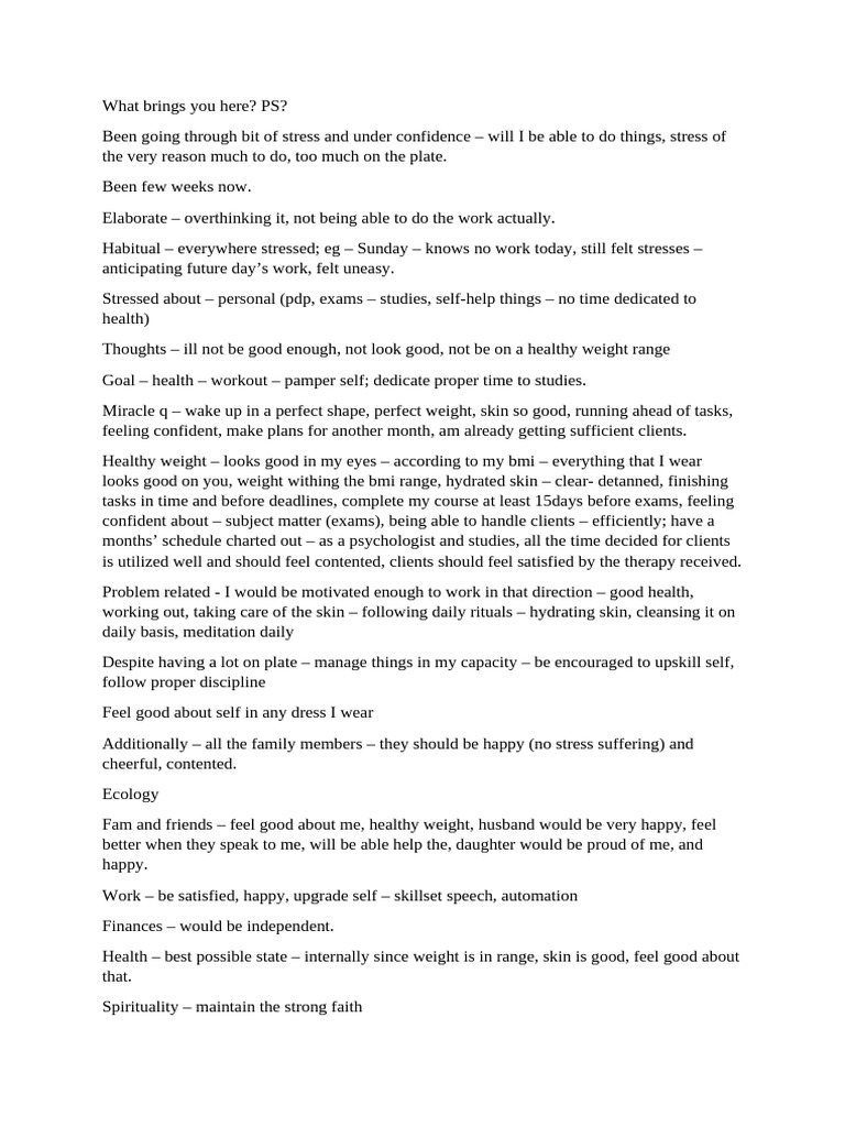 Hypno Draft 1 Practice Session | PDF | Feeling | Cognition