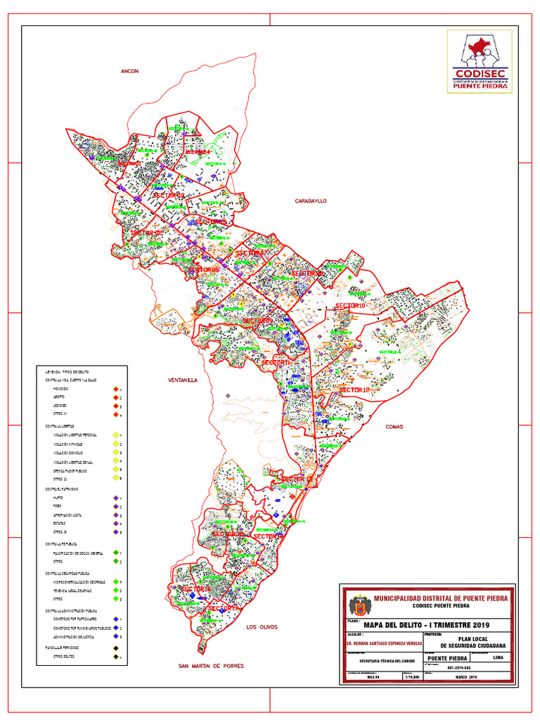 MAPA DEL DELITO 2019 PUENTE PIEDRA Gen | PDF | Desviación (sociología ...