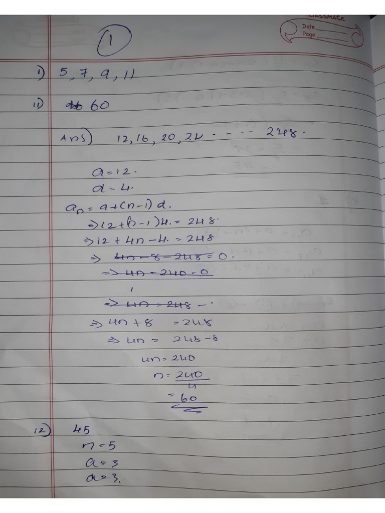 Maths Answer Sheet | PDF