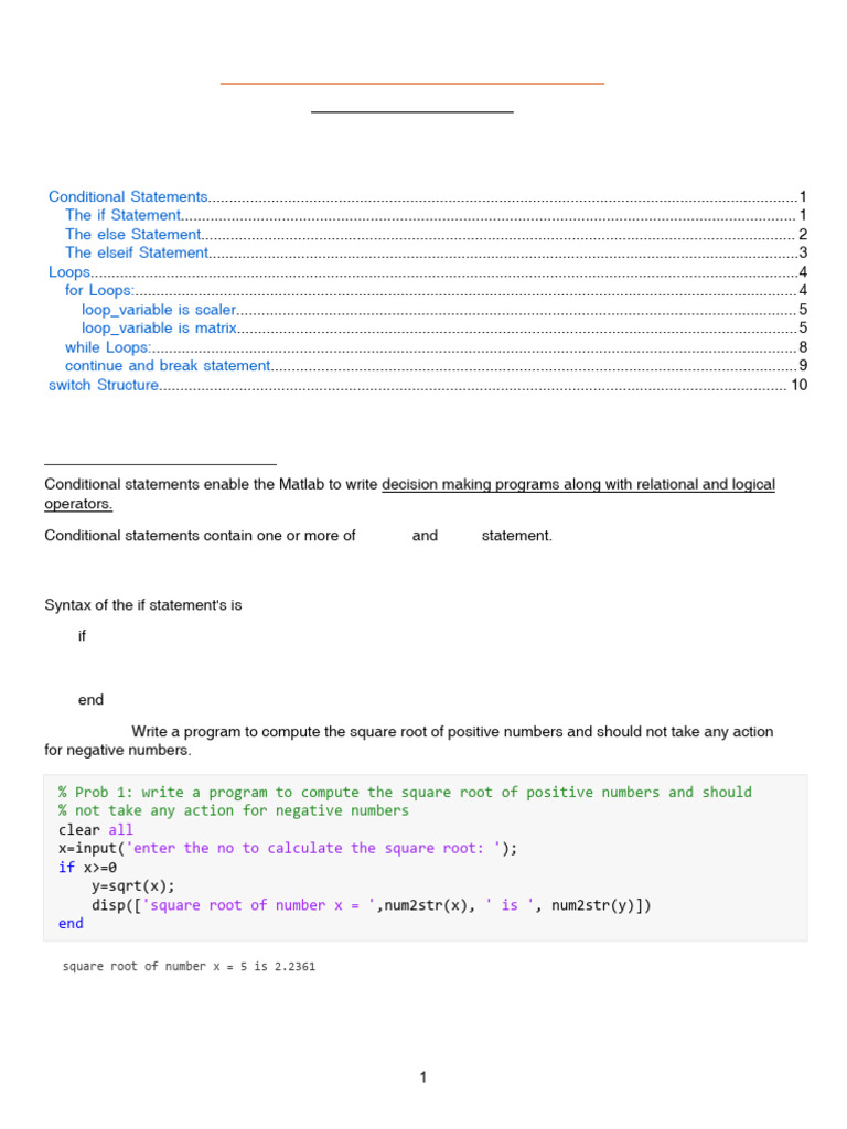 AK Sir Conditional Statement Loops | PDF | Control Flow | Computer Programming