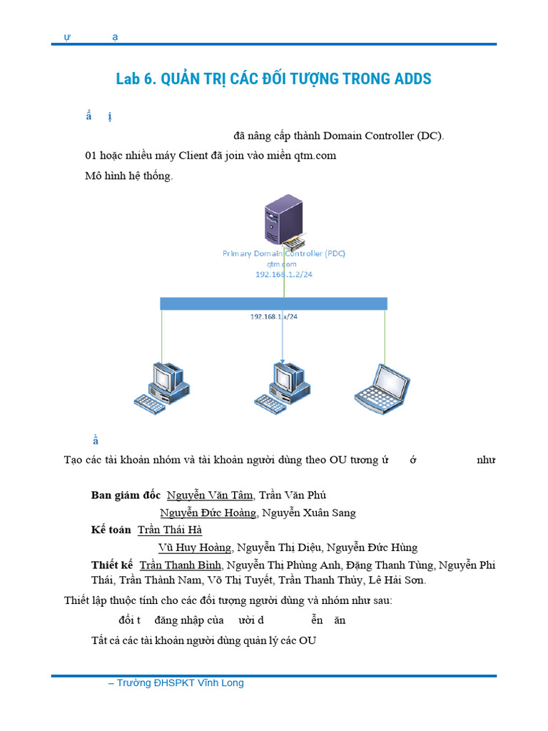 Quan Tri Cac Doi Tuong Trong Adds | PDF