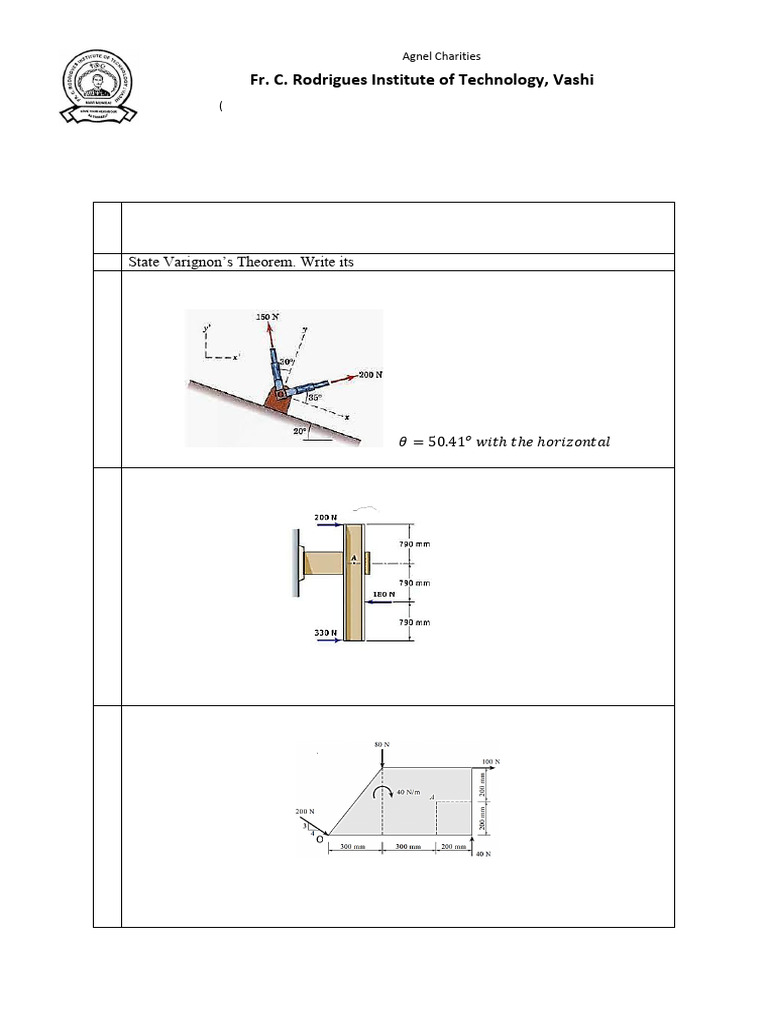 Engineering Mechanics Question Bank MSE | PDF | Acceleration | Velocity
