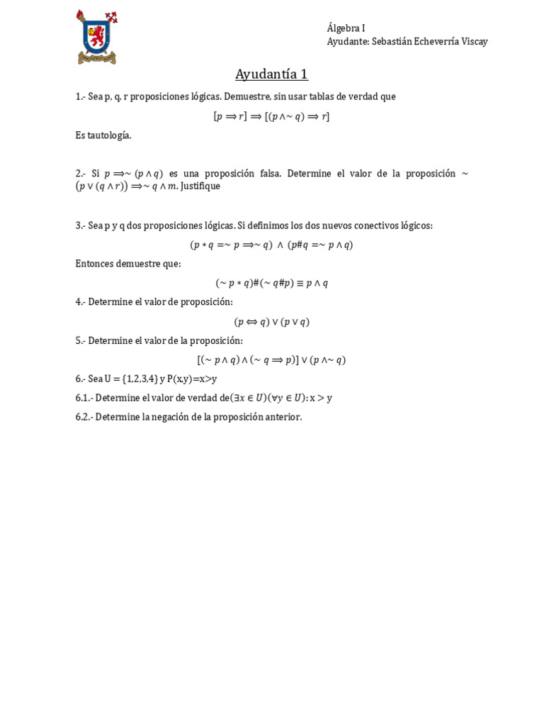 Guía 1 (Enunciados) | PDF