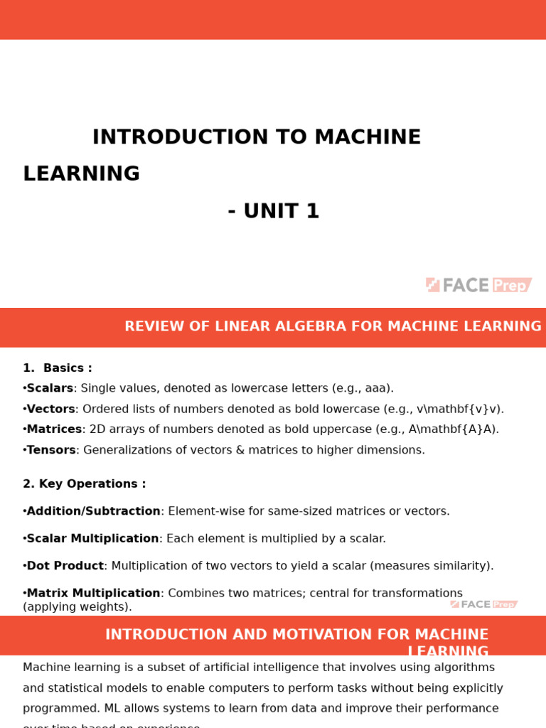 MACHINE LEARNING Updated | PDF | Machine Learning | Matrix (Mathematics)