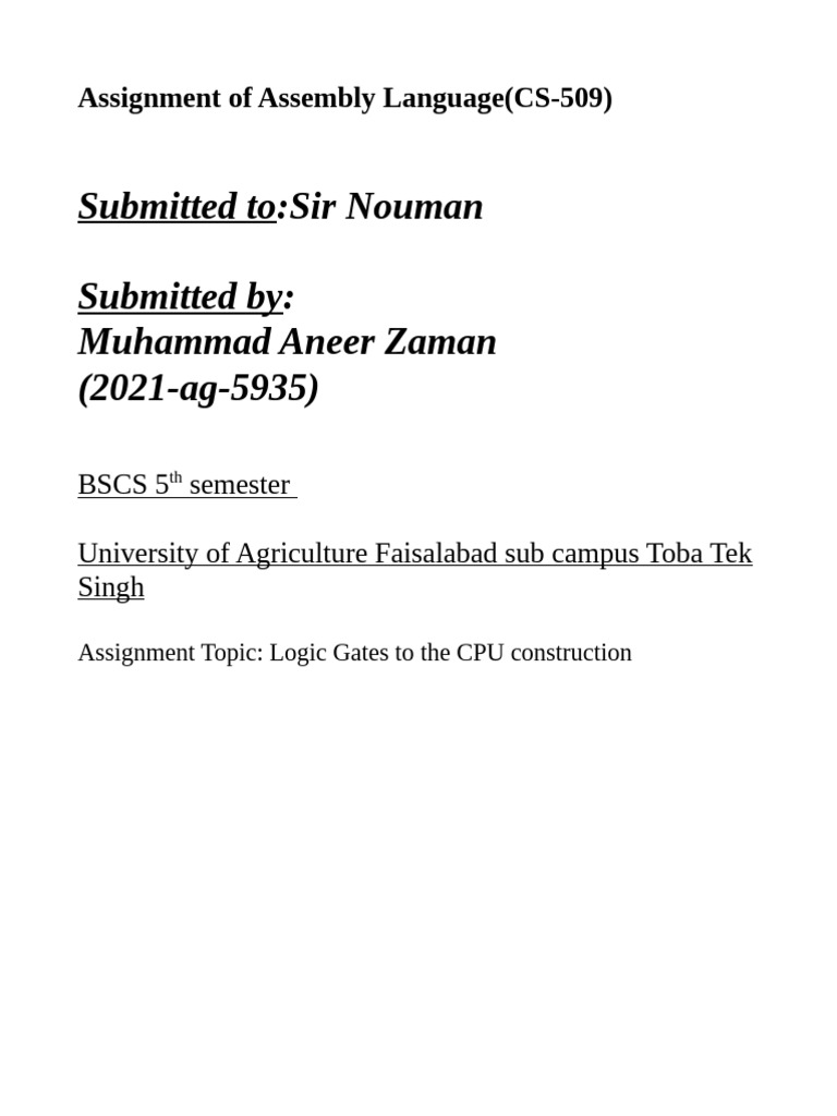 Assembly_Language | PDF | Central Processing Unit | Logic Gate Assembly_Language | PDF | Central Processing Unit | Logic Gate