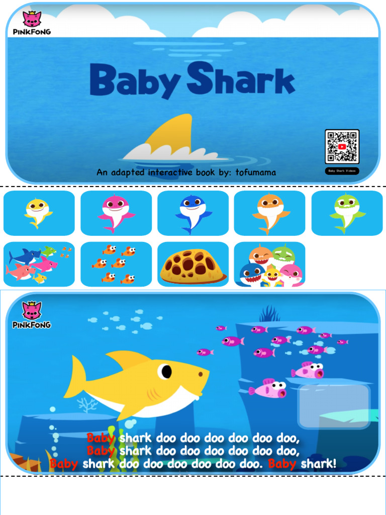 Baby Shark Adapted Book Special Education SLPA Autism | PDF