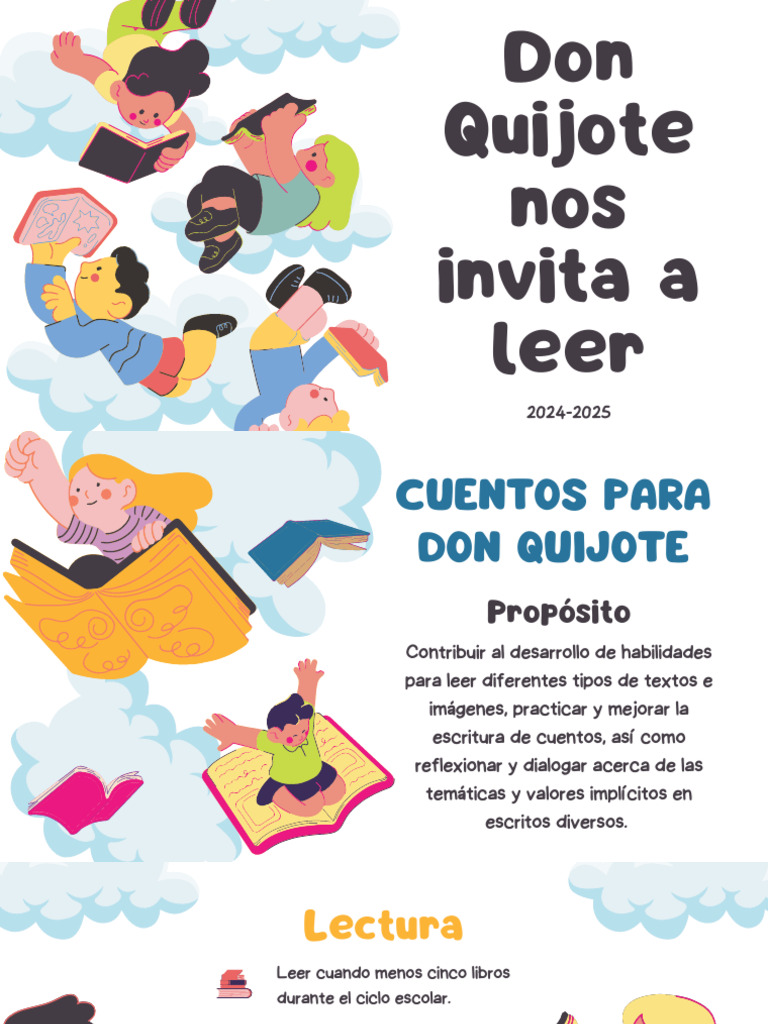 Convocatoria Don Quijote 2025: Leer y Crear | PDF | Cuentos | Narración