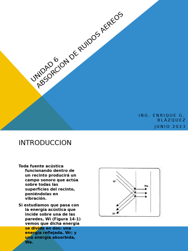 Absorcion de Ruidos Aereos | PDF | Absorción (radiación ...