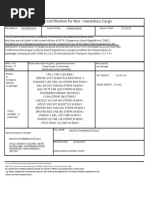 Non-Hazardous Cargo Certification Form | PDF | Law