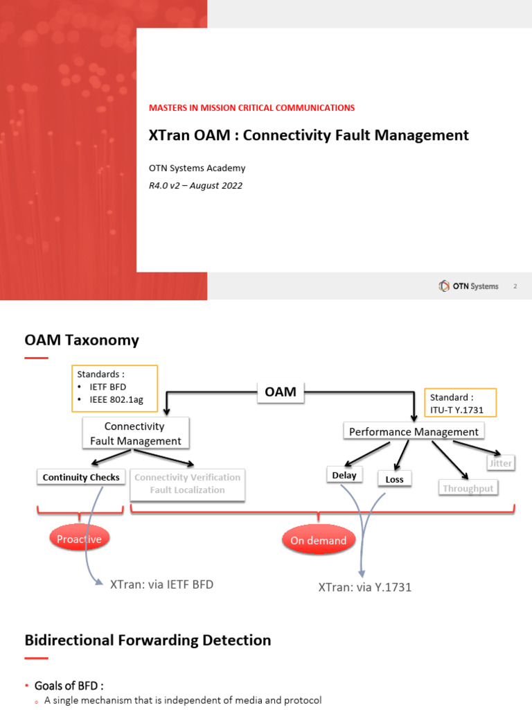 8 1 OAM Connectivity Fault Management R4 0 | PDF | Computer Networking | Communications Protocols