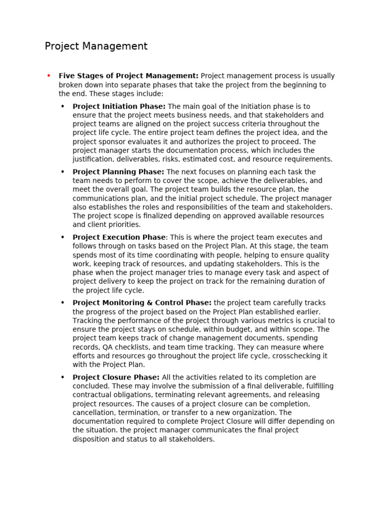 Operation Management - MBA Notes | PDF | Project Management | Lean ...