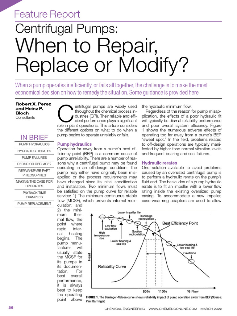 Pumps | PDF | Pump | Reliability Engineering