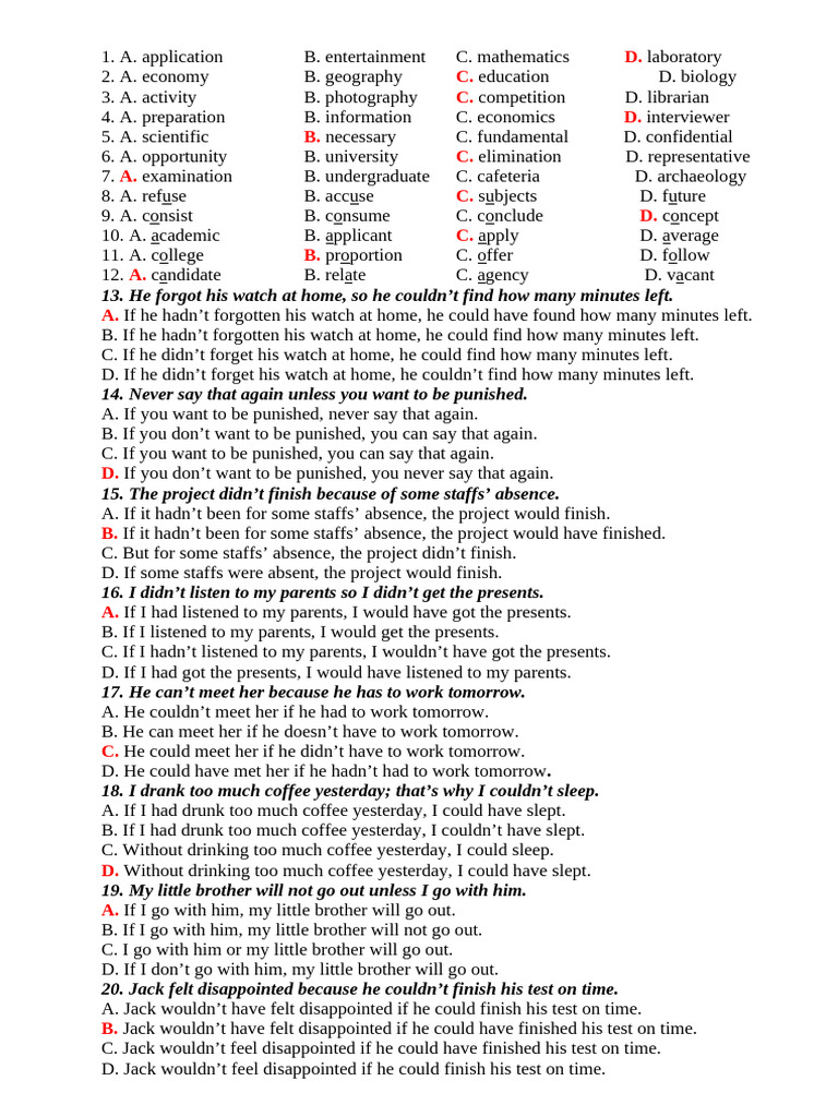 Review of Unit 5 | PDF