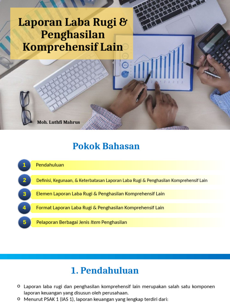 Slide Pertemuan 3 Laporan Laba Rugi 2024 (Added by AWP) | PDF | Bisnis | Pengelolaan Keuangan & Uang