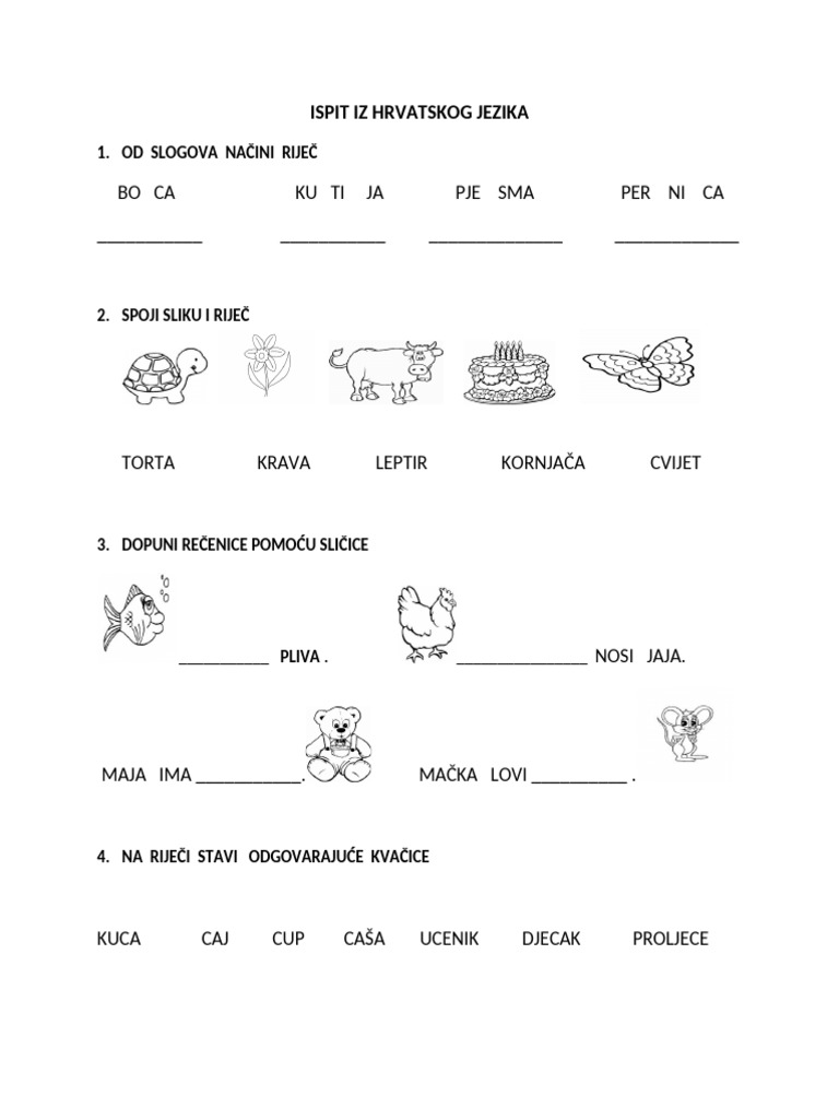 Ispit Iz Jezika | PDF