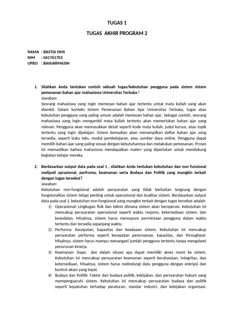 Tugas1 Akhir | PDF | Komputer