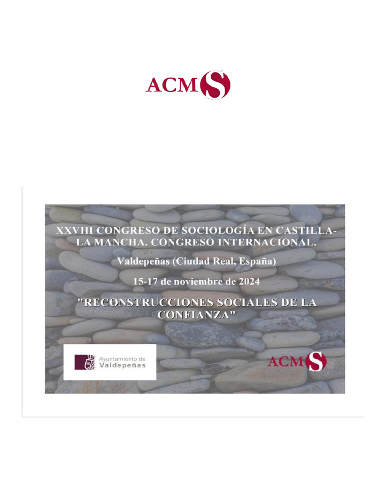 Programa Definitivo Xxviii Congreso Acms 1 | PDF | Madrid | España