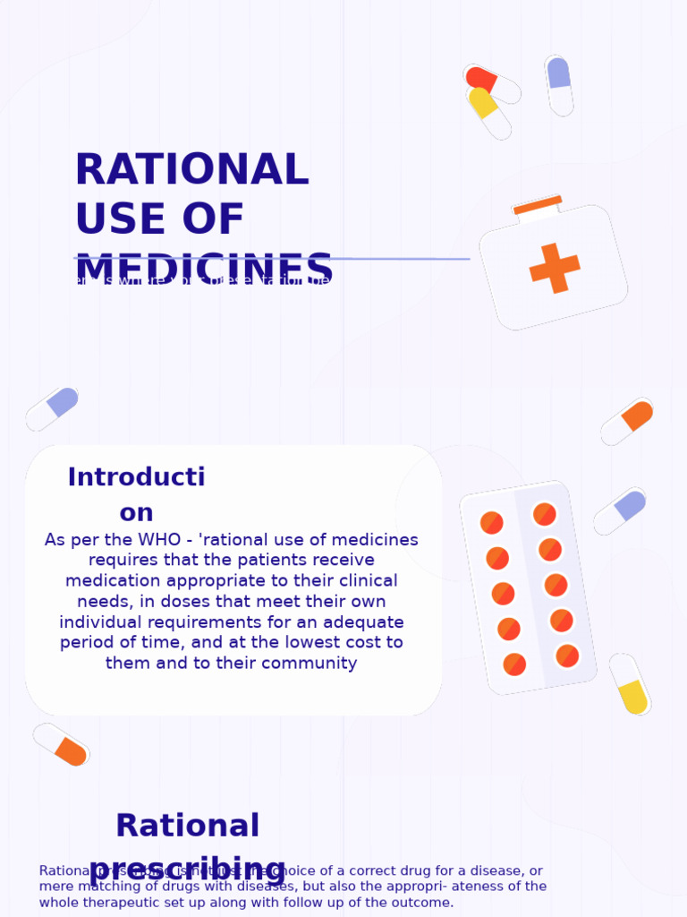 Principles of Rational Drug Use | PDF | Clinical Medicine | Diseases ...