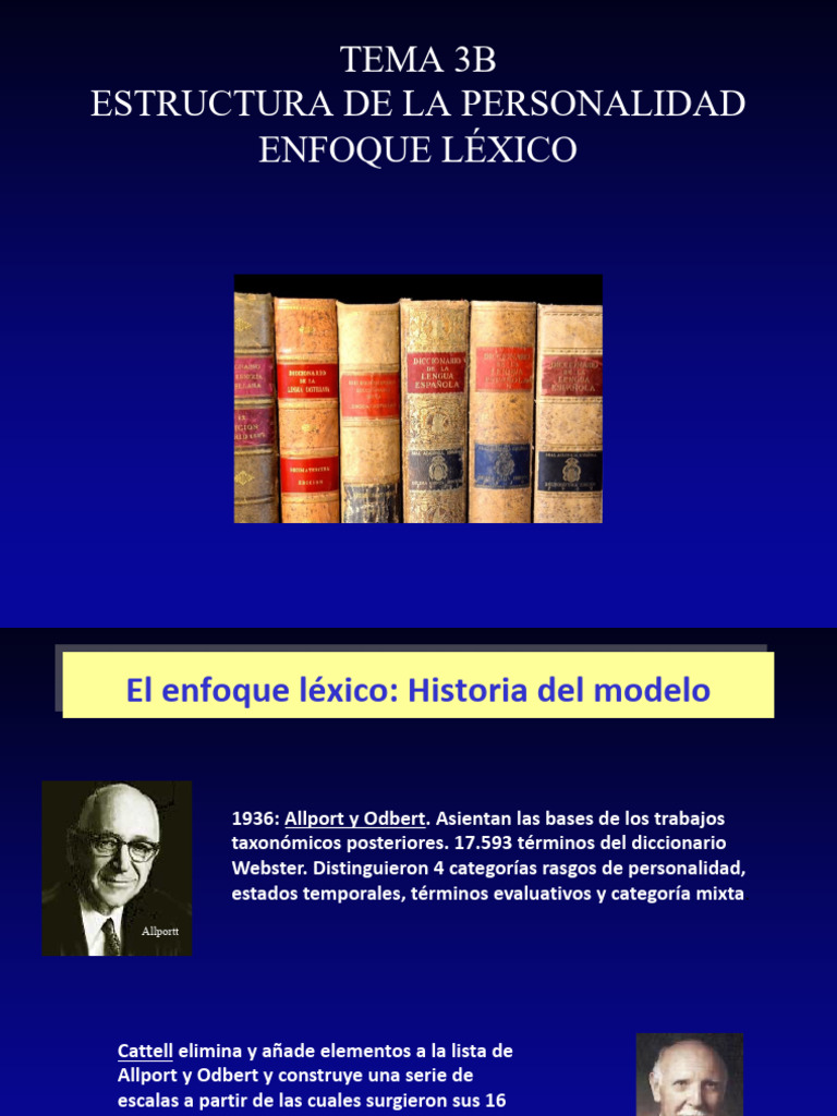 Estructura de la Personalidad y Modelos | PDF | Las emociones ...