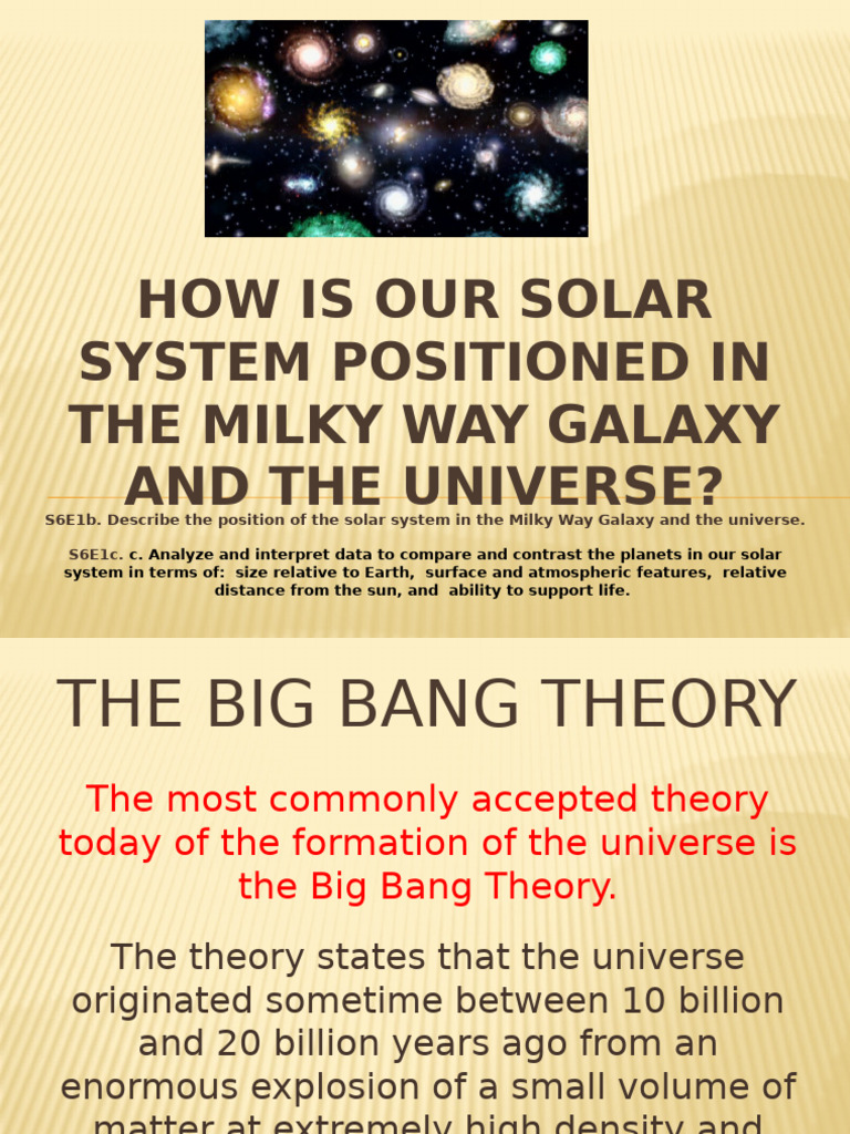 Position of The Solar System Guided Student Notes | PDF | Universe | Galaxy