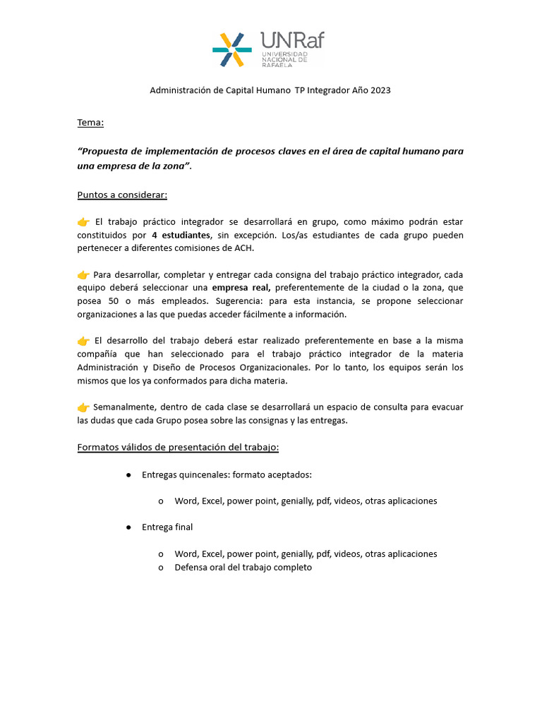 TP Integrador ACH 2023 | PDF | Business