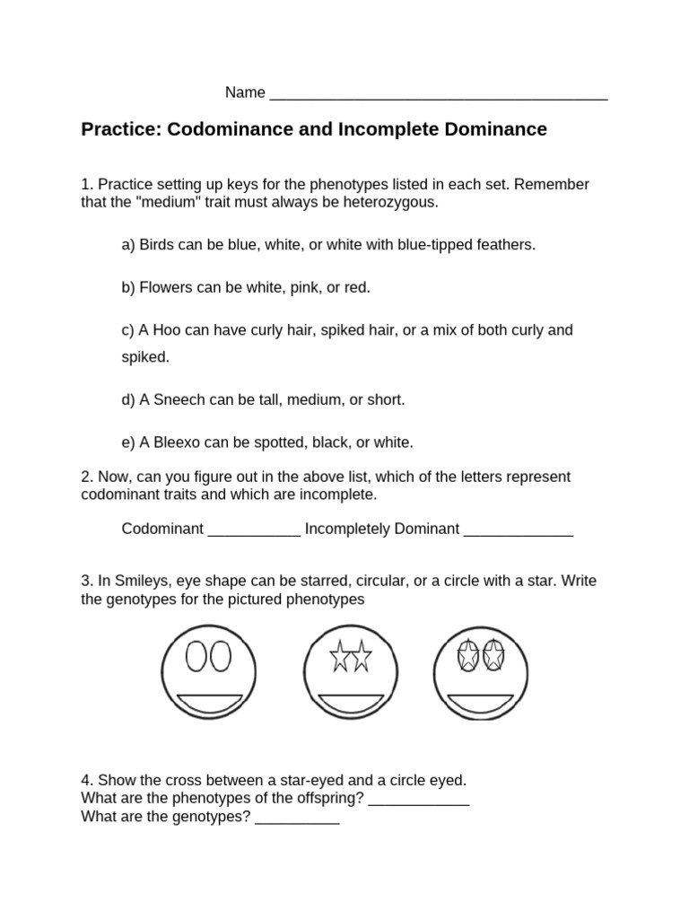 IncompleteCodominance | PDF | Dominance (Genetics) | Genotype