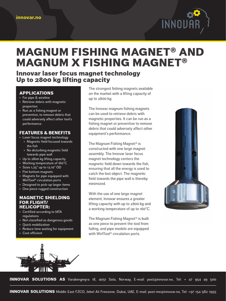 PDS-005-01 (Magnum Fishing Magnet & Magnum X Product Datasheet) | PDF ...