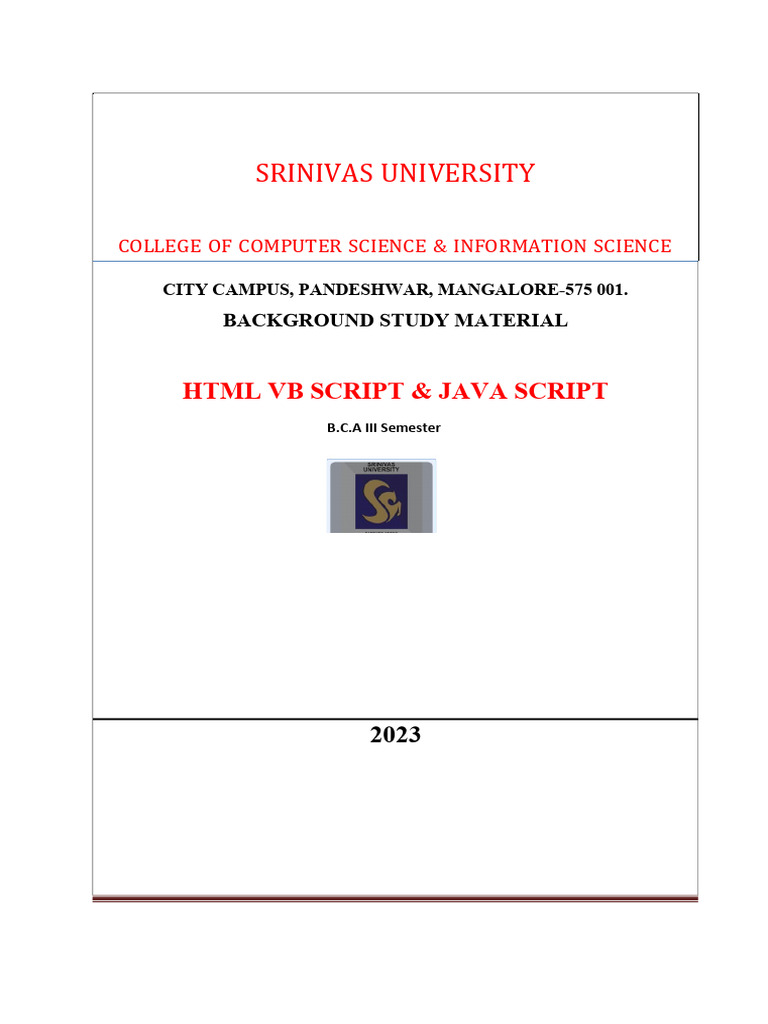 HTML-QnsAns Final | PDF | Java Script | Variable (Computer Science)