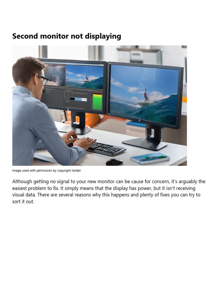 The Most Common Multi-monitor Problems And How To Fix Them | Pdf 